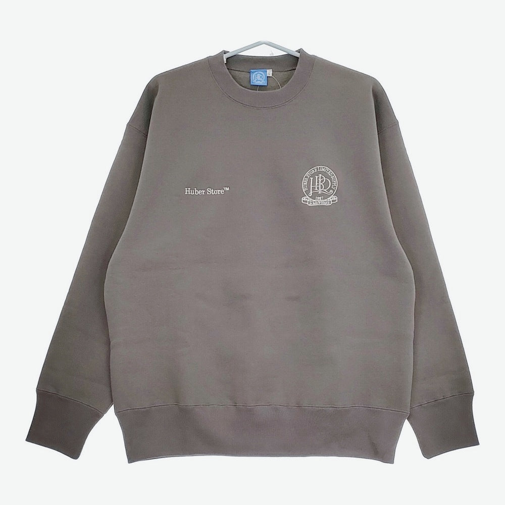 Huber Store フーバーストア original Emblem sweat crewneck Huber Store フーバーストア original Emblem sweat crewneck